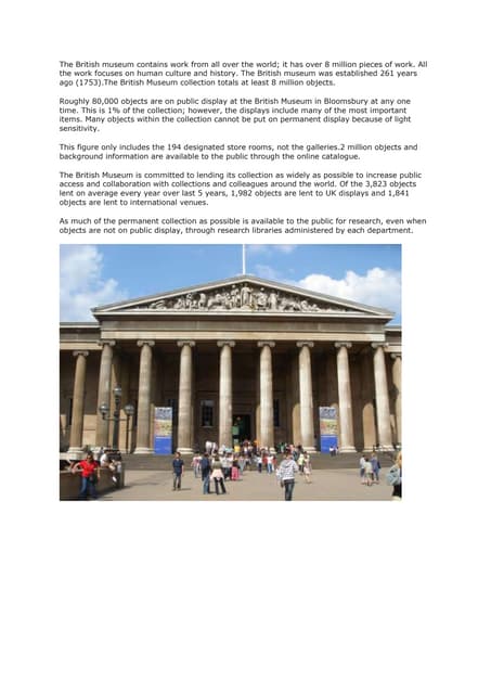The British Museum | PPTX | Museums & Galleries | Attractions