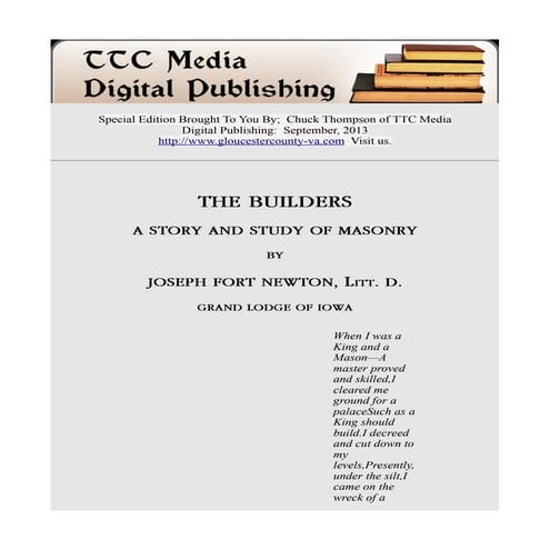 The Builders - Inside The Masonic Order | PDF