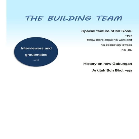 The building team (ici) | DOCX | Construction Industry | Industries