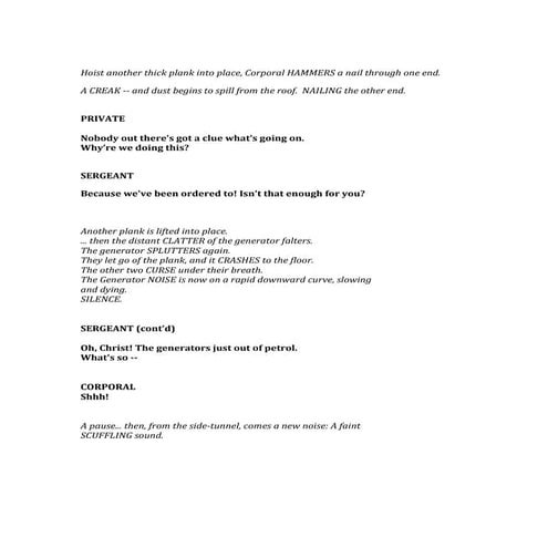 The Bunker Script | PDF