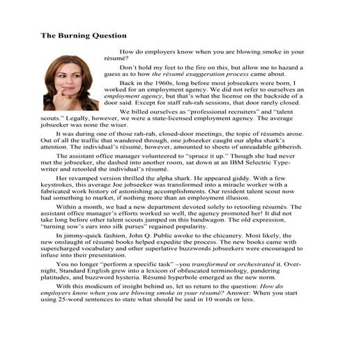 The burning question | PDF