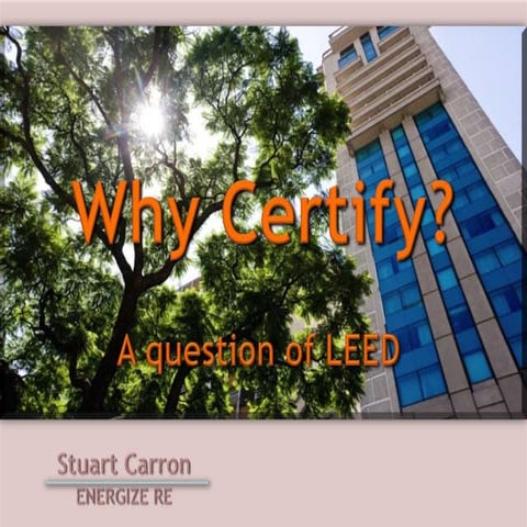 The business case for leed certification | PPTX