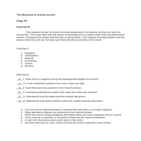 The business of events tourism | DOCX