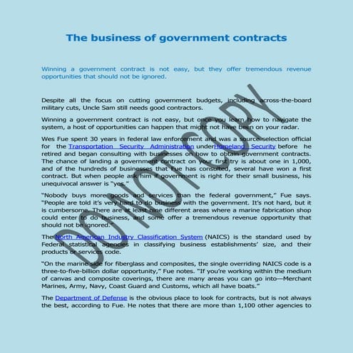 The business of government contracts | DOCX