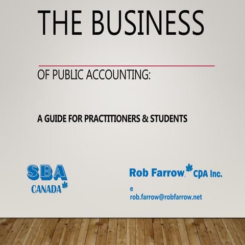 The Business of Public Accounting | PPT
