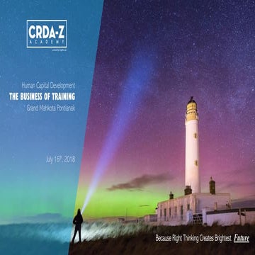 The Business of Training by CRDA-Z Academy of 3Lighthouses | PPT