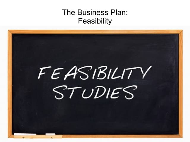 Feasibility study presentation | PPTX