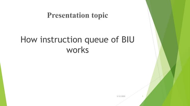 The Bus Interface Unit Biu Ppt