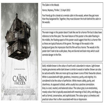 The Cabin in the Woods | PPTX