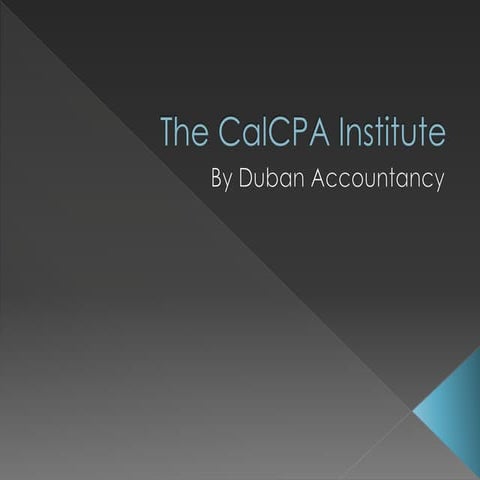 The CalCPA Institute | PPT