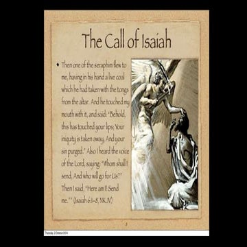The call of isaiah | PPTX