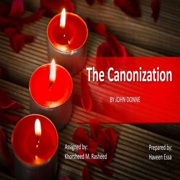 The canonization | PPTX