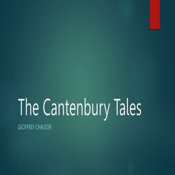 Chaucer presentation | PPTX