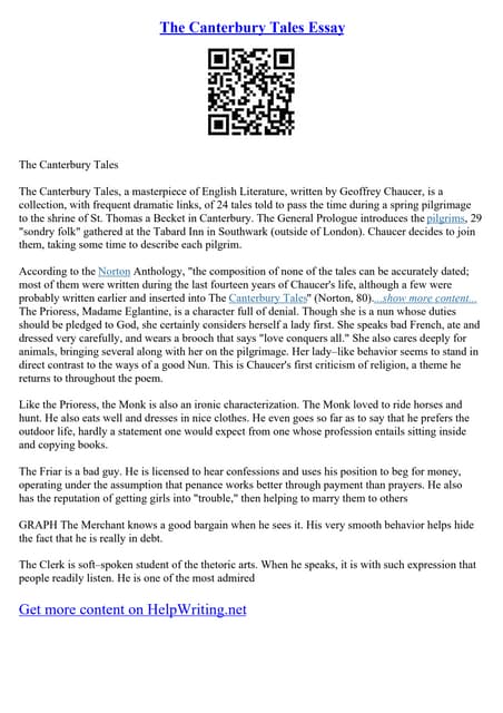 The Canterbury Tales | PPT