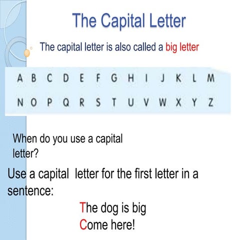 The capital letter | PPT