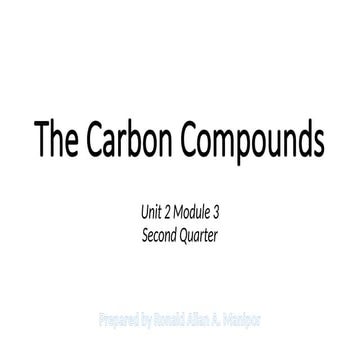 CARBON COMPOUNDS SCIENCE 9 | PPT