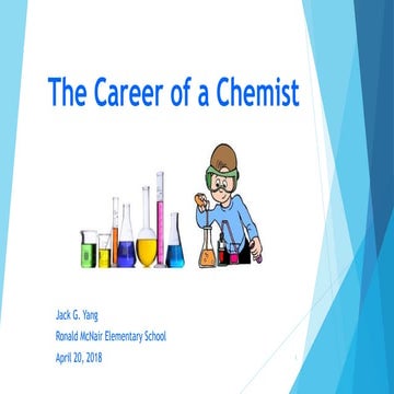 The career of a chemist | PPTX