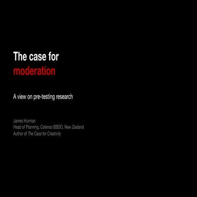 The Case for Moderation | PDF