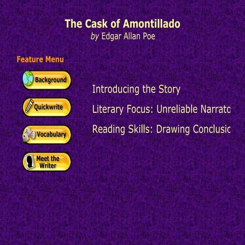The cask of amontillado | PPT