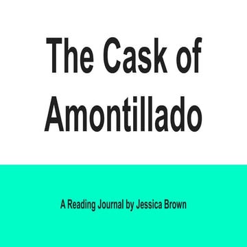 The cask of amontillado | PPT