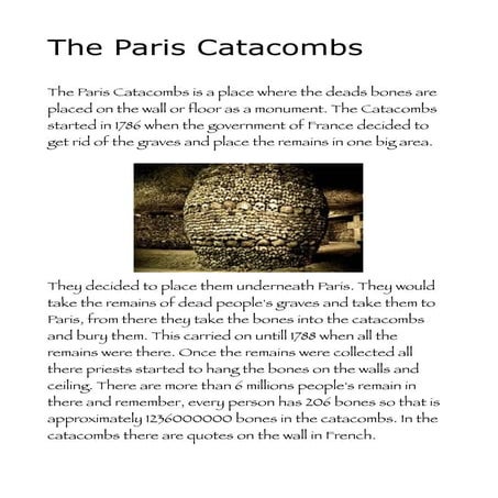The catacombs | PDF