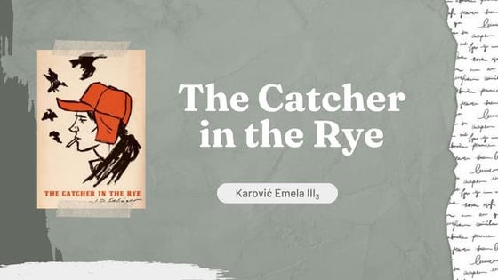The catcher in the rye | PPT | Fiction | Books and Literature