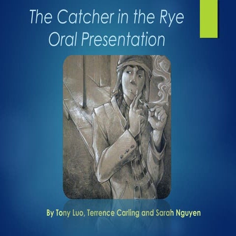 The catcher in the rye oral presentation | PPT | Celebrity Families ...