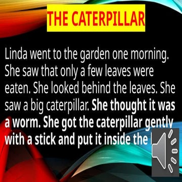 THE CATERPILLAR (2).pptx An English Story | PPTX