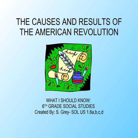 The causes and_results_of_the_american_revolution | PPT