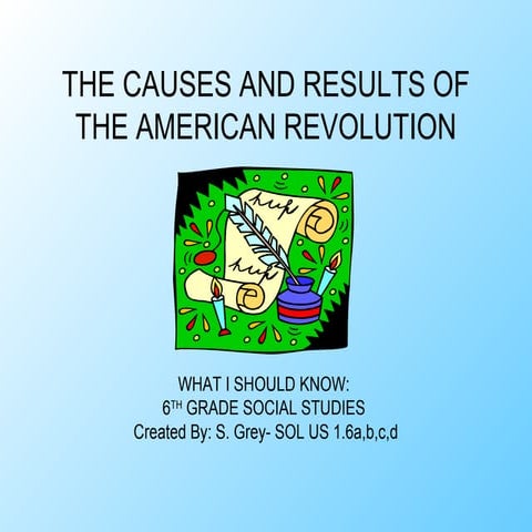 The causes and_results_of_the_american_revolution | PPT