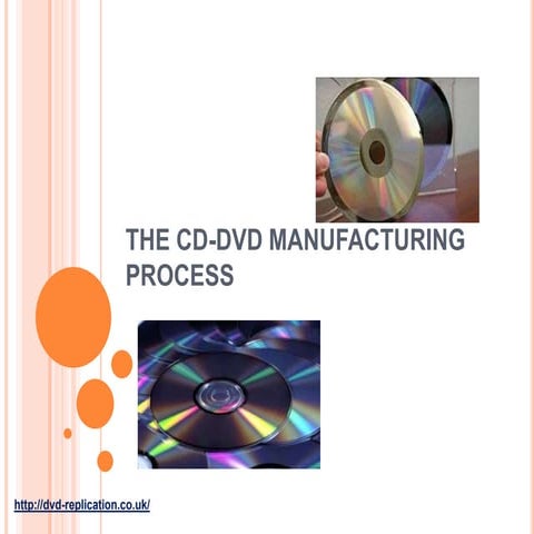The cd dvd manufacturing process | PPTX