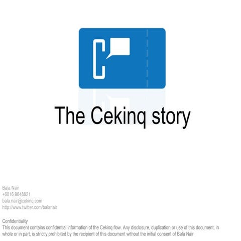 The cekinq story | PPS | Social Networking | Internet