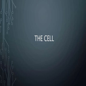 The cell - basics | PPTX