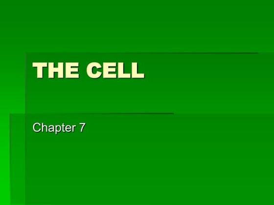 Cell Biology Notes | PPT