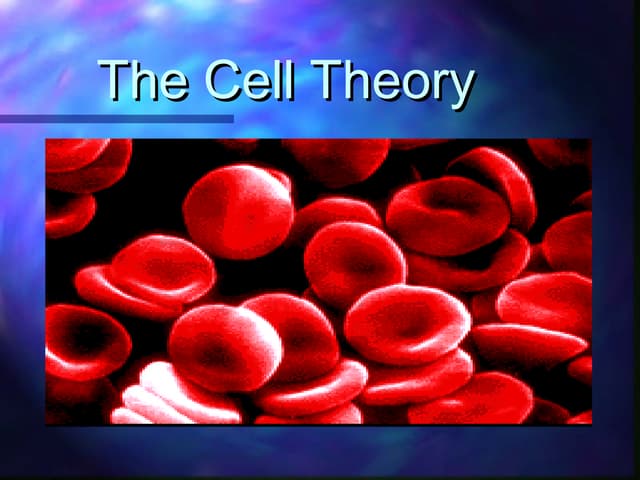 The cell theory | PPT