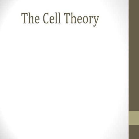 The cell theory | PPT