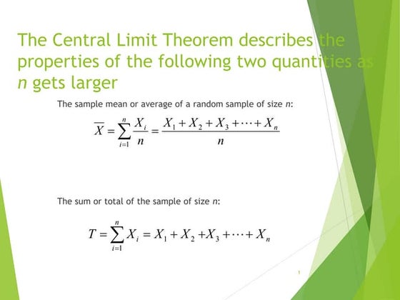 Central limit theorem | PPTX