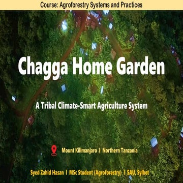 The chagga home garden multistoried agroforestry system | PPT