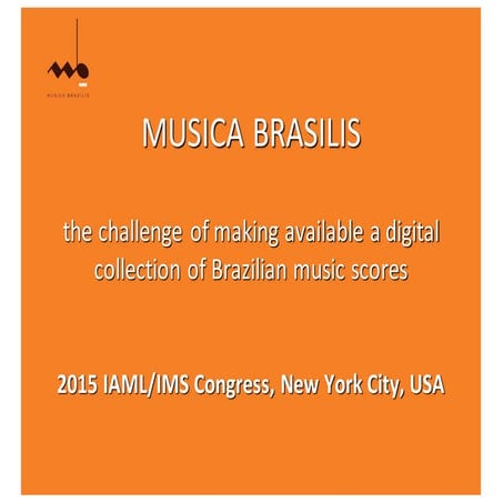 The challenge of making available a digital collection of brazilian ...