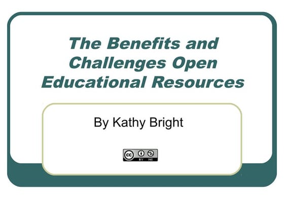 Benefits and Challenges of Open Education Resource.pptx