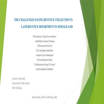 THE CHALLENGES FACING REVENUE COLLECTION IN LAND REVENUE.pptx