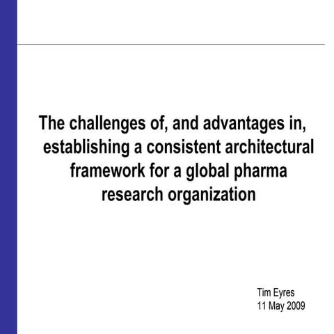 The Challenges Of, And Advantages In, Establishing A Consistent ...