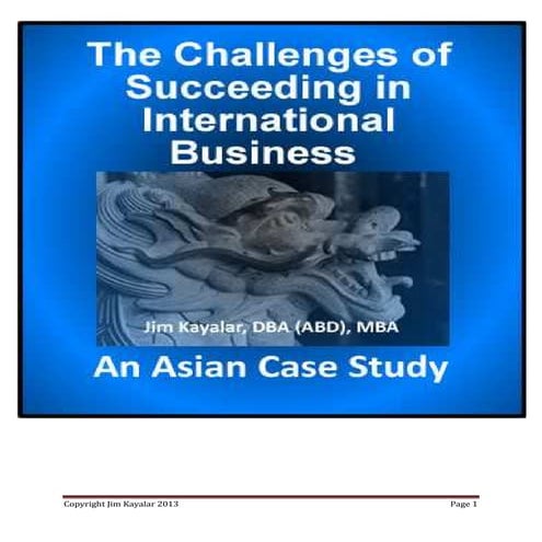 The Challenges of Succeeding in International Business | PDF