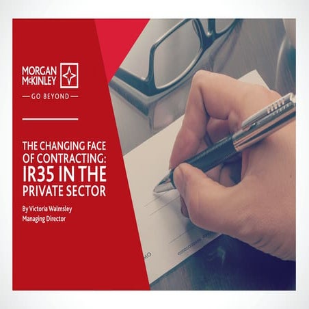 The changing face of contracting: IR35 in the private sector | PDF