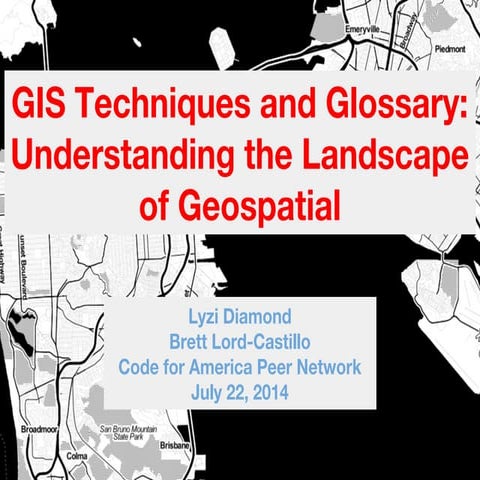 The changing geospatial landscape by Lyzi Diamond | PPT