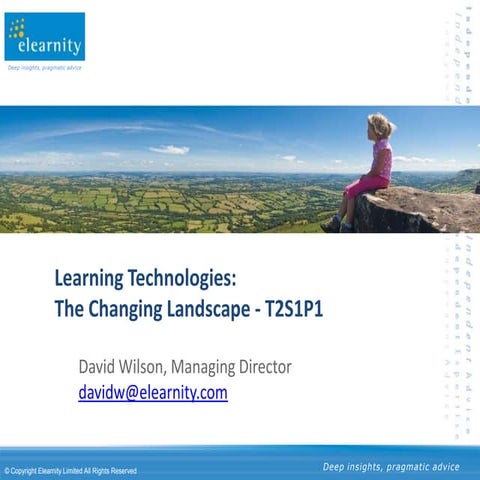 The Changing Learning Technologies Landscape T2 S1 P1 | PPTX