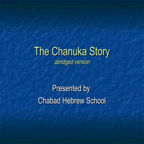 Chanuka Story | PPT