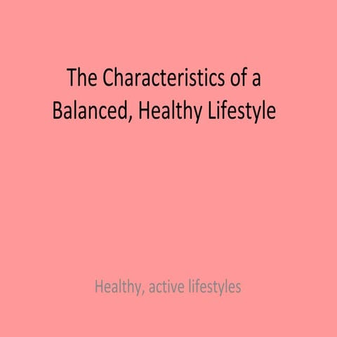 Lifestyle balance-pie -e | PDF