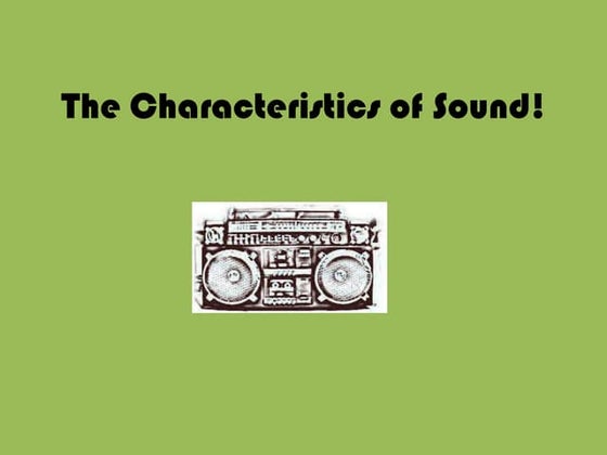 sound | PPT | Physics | Science