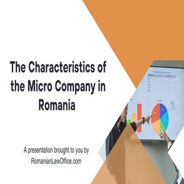 The Characteristics of the Micro Company in Romania | PPT